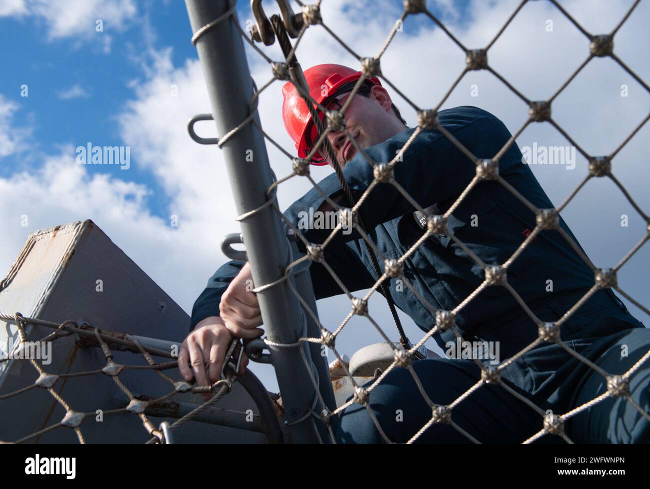 EAST CHINA SEA (Jan. 16, 2024) Fire Controlman 3rd Class Kyle Dexter ...