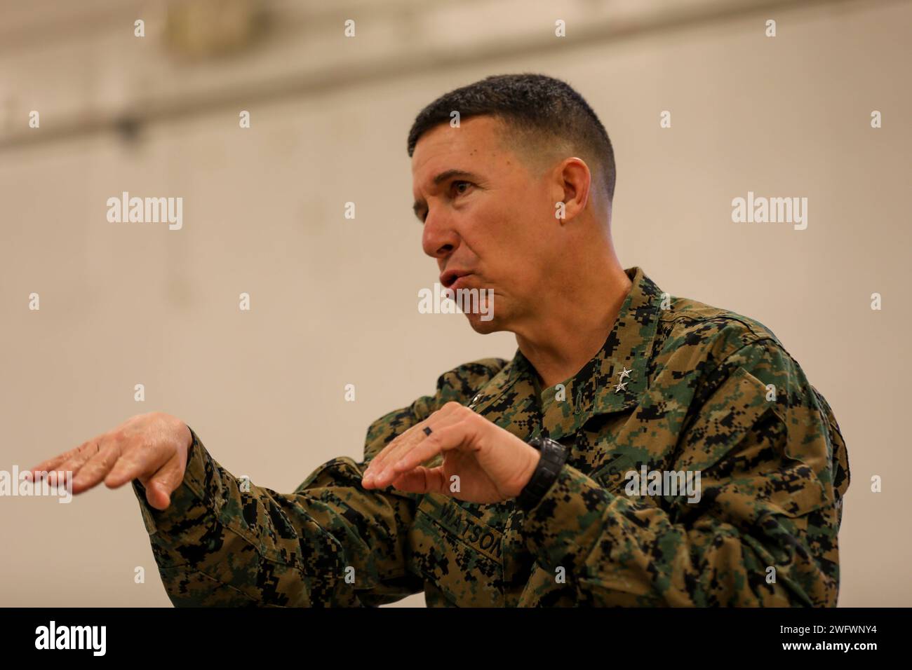 U.S. Marine Corps Maj. Gen. Benjamin T. Watson, the commanding general ...
