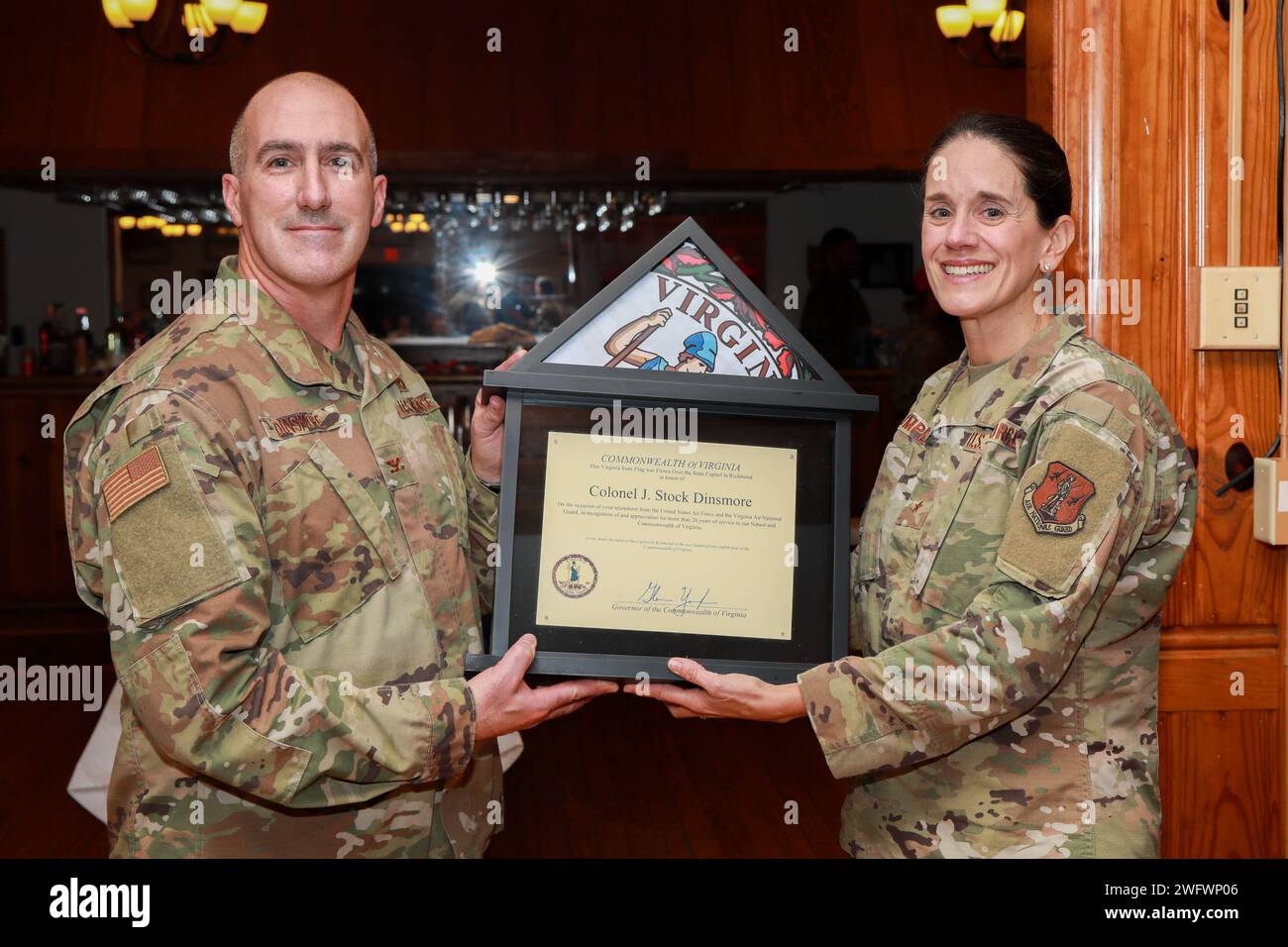 Col. J. Stock Dinsmore, Virginia National Guard J4 director of joint ...