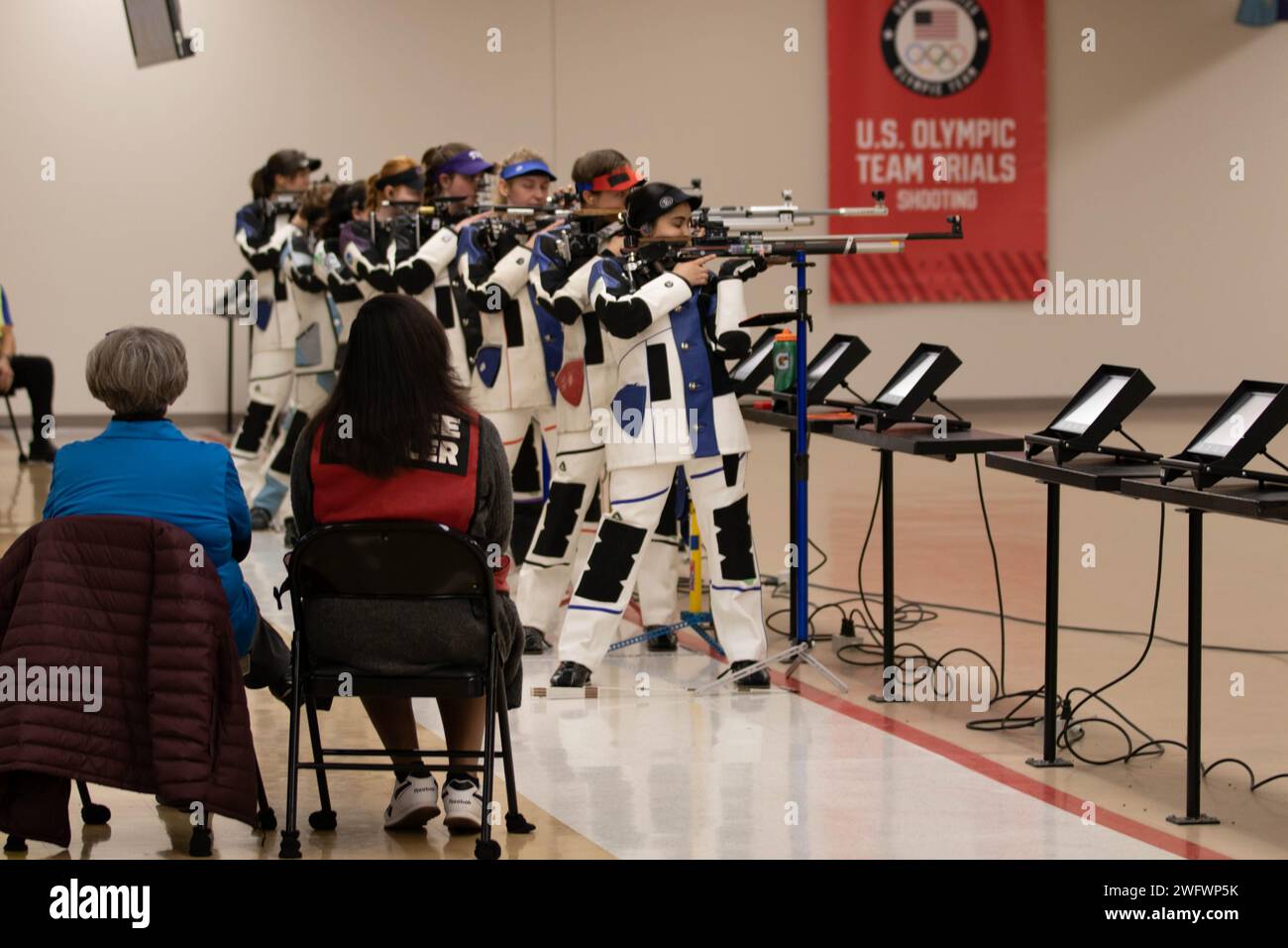 U.S. Army Sgt. Sagen Maddalena competes in the USA Shooting Air Gun ...