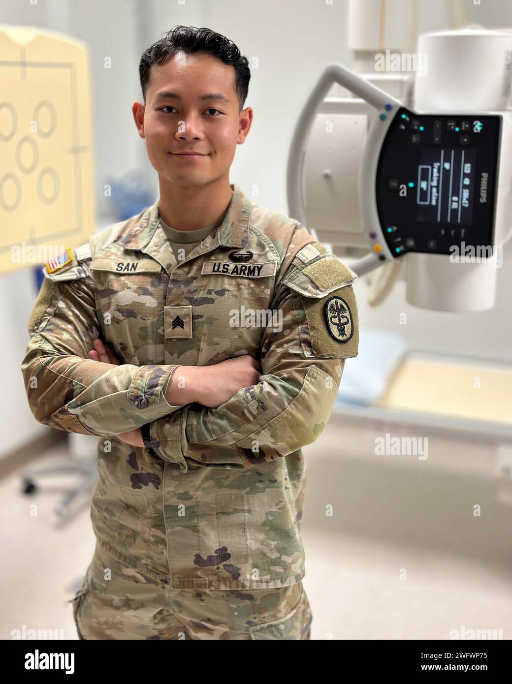 U.S. Army Soldier Sgt. Nik San, recently earned National Certification ...