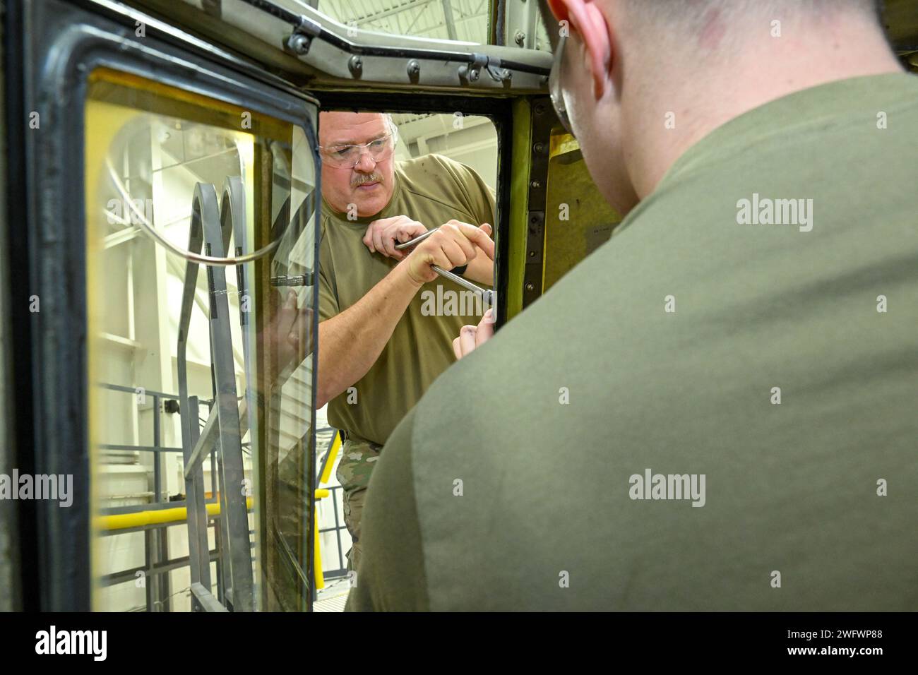 Master Sgt. Dan Scott, 910th Maintenance Squadron aircraft maintenance ...