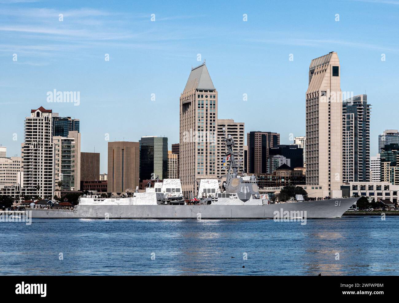 SAN DIEGO (Jan. 30, 2024) - The Arleigh Burke-class guided-missile ...