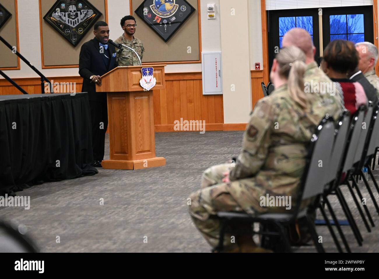 Bishop Marcus Collins speaks during a Martin Luther King Jr ...