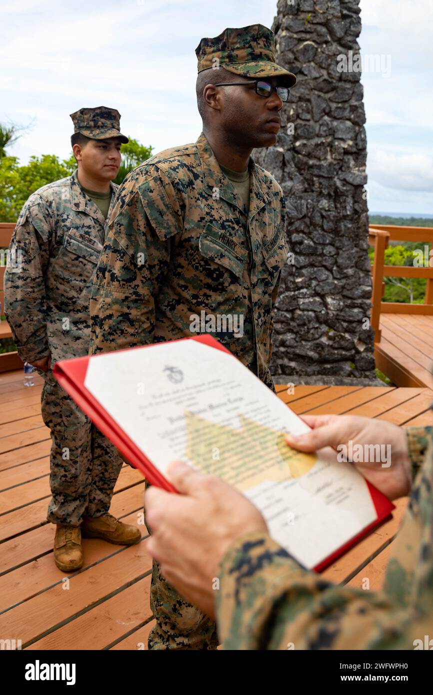 U.S. Marine Corps Cpl. Trent Henry, a native of El Paso, Texas and a ...