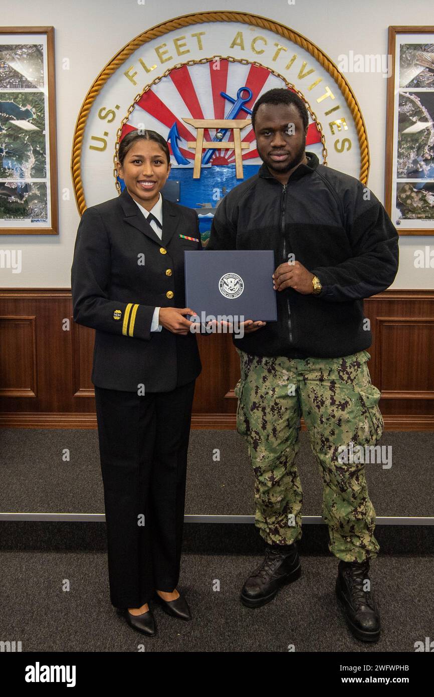 Aviation Boatswain’s Mate (Handling) Airman Ngombi Lahai, assigned the ...