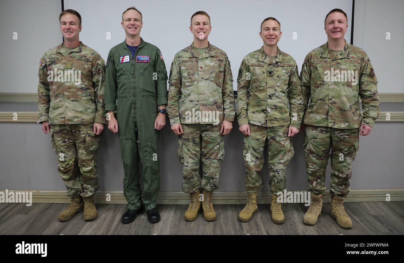 U.S. Army Maj. Daniel Spencer and his brothers gather for a photo ...