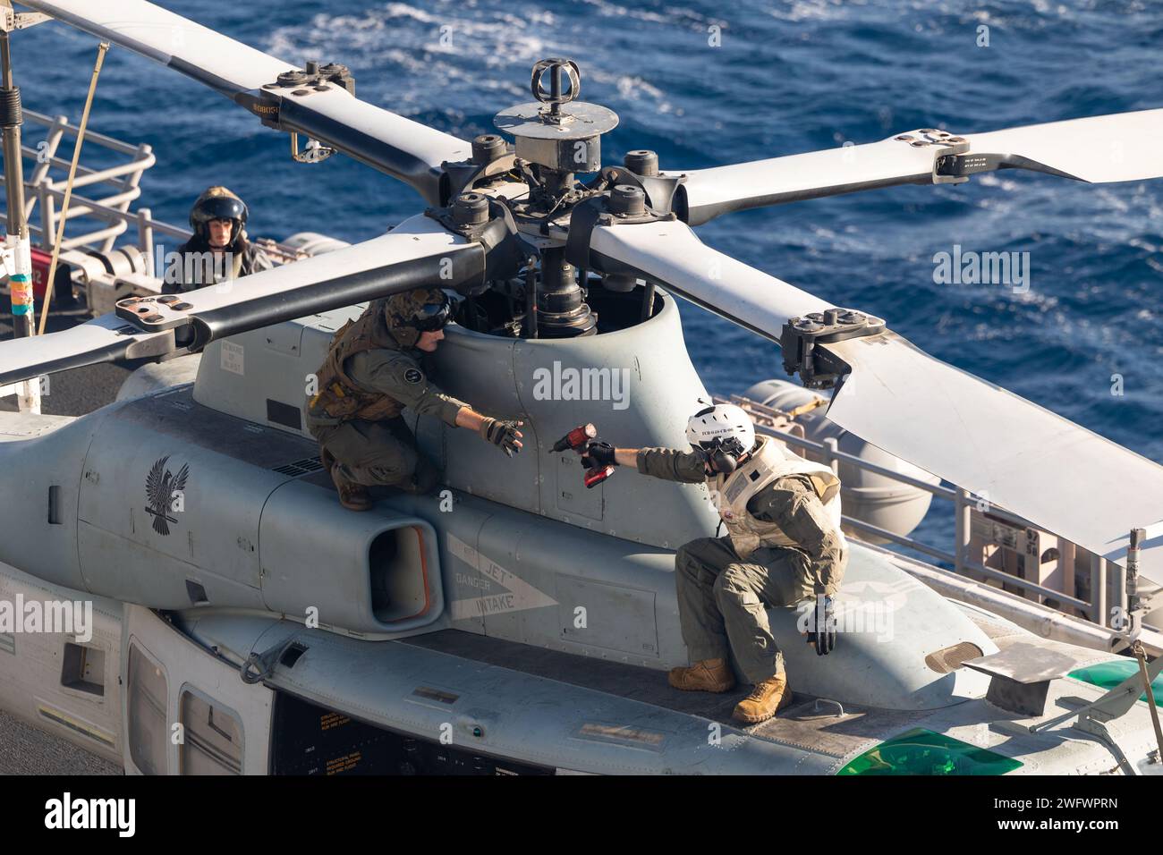 240103-N-OQ442-1032 MEDITERRANEAN SEA (Jan. 3, 2024) Marines assigned ...