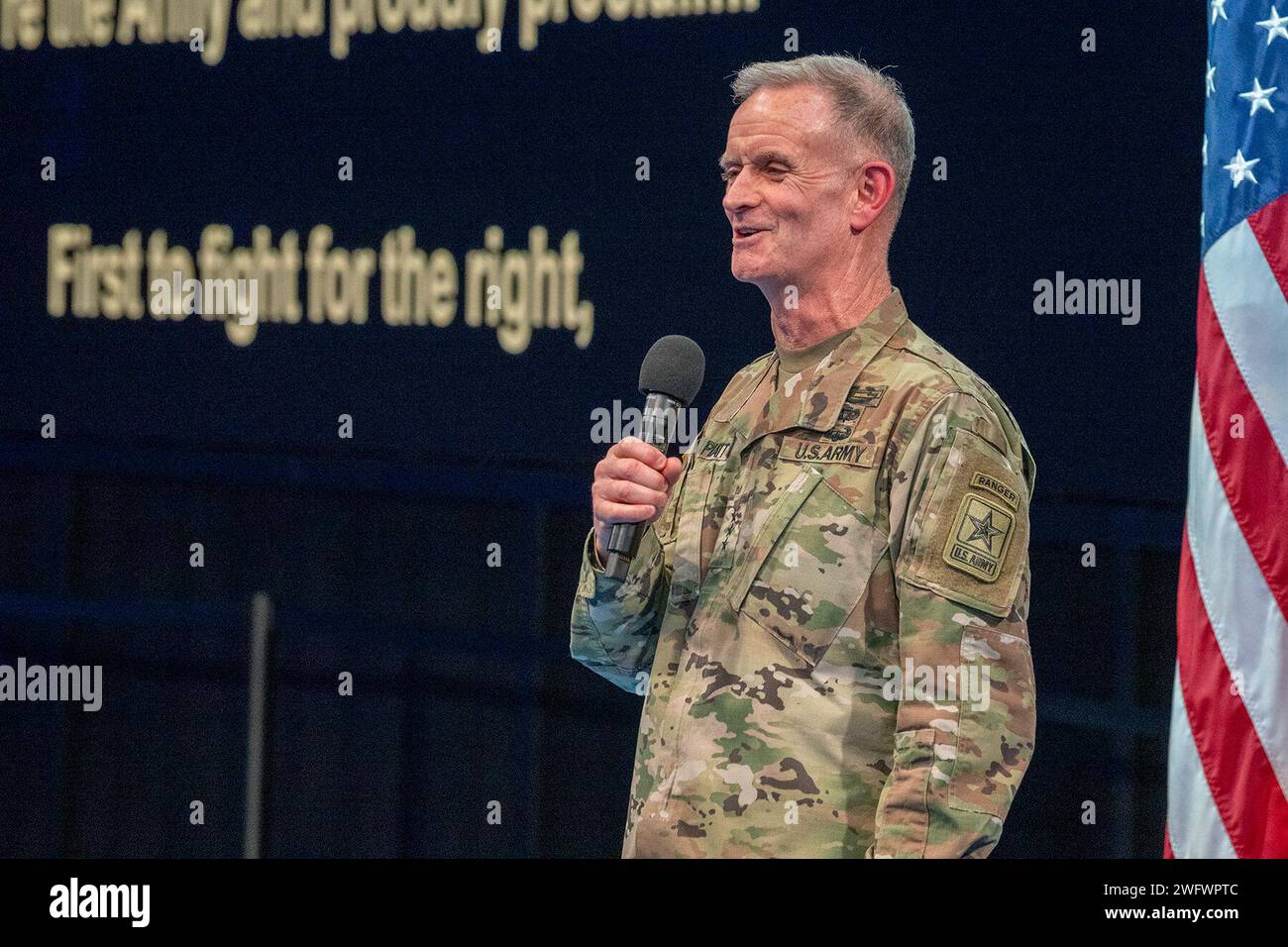 Director of the U.S. Army Staff Lt. Gen. Walter E. Piatt addresses the ...