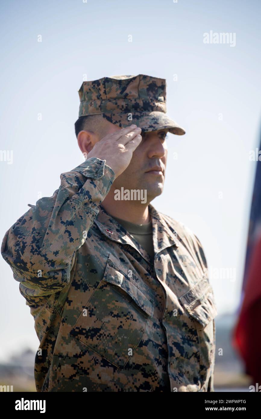 U.S. Marine Corps Chief Warrant Officer 3 Alberto F. Boy with ...