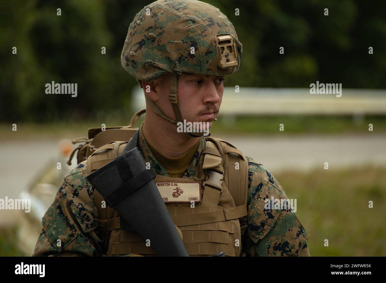 U.S. Marine Corps Lance Cpl. Dalton Martin, an automotive maintenance ...