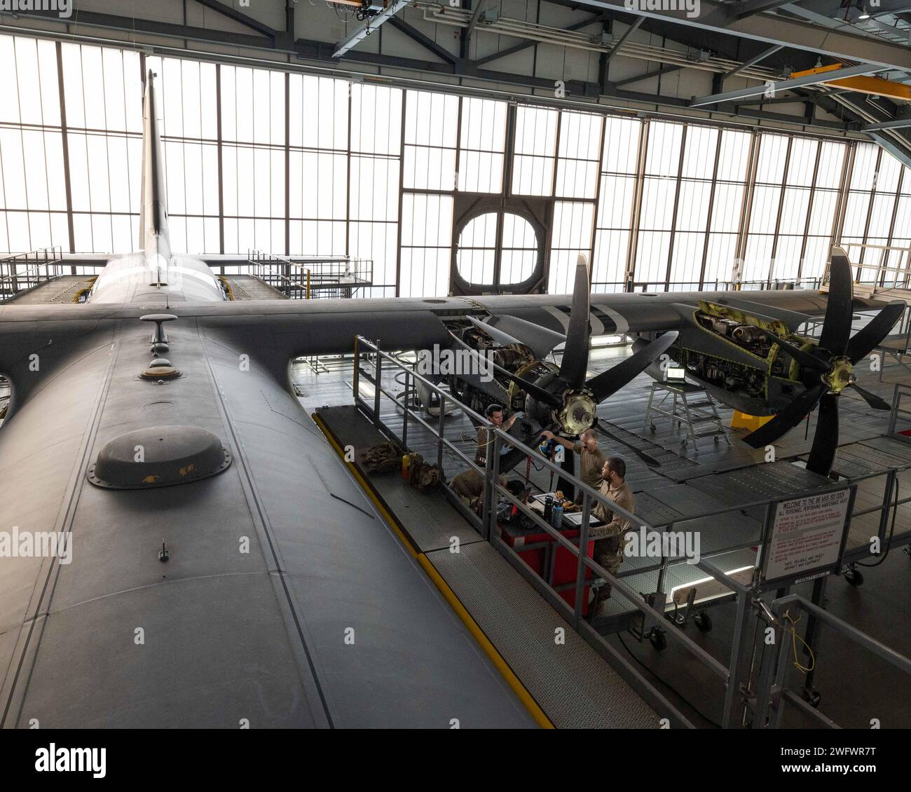 U.S. Air Force maintainers from 86th Maintenance Squadron inspect the ...