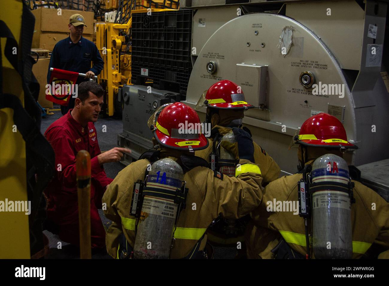PACIFIC OCEAN (Jan. 18, 2024) Master Chief Damage Controlman Willie ...