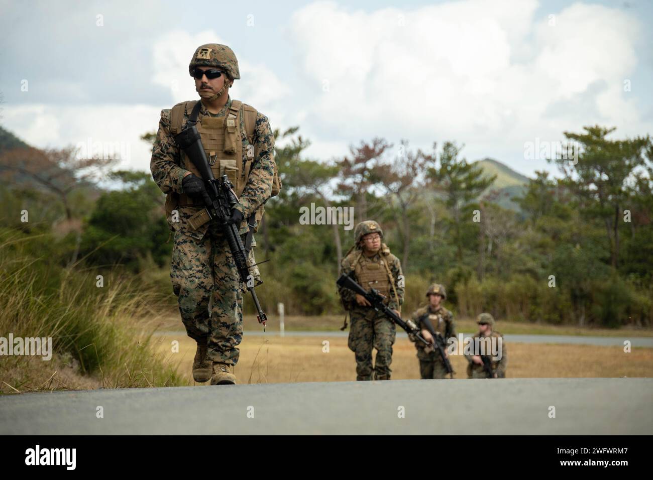 U.S. Marines with 3rd Maintenance Battalion, 3rd Sustainment Group ...