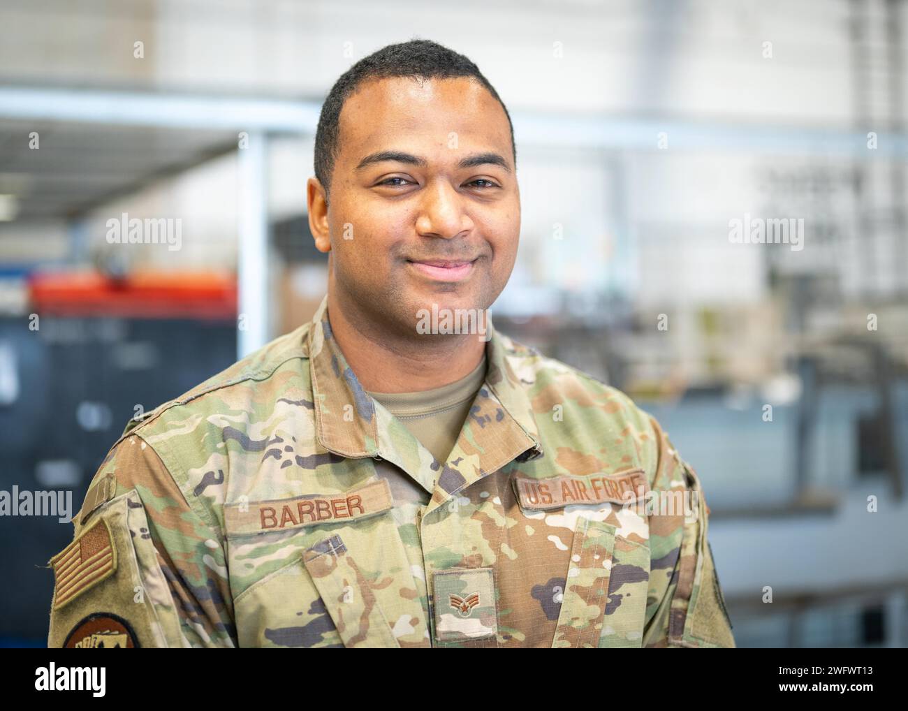 U.S. Air Force Senior Airman Brenden Barber, 77th Fighter Generation ...