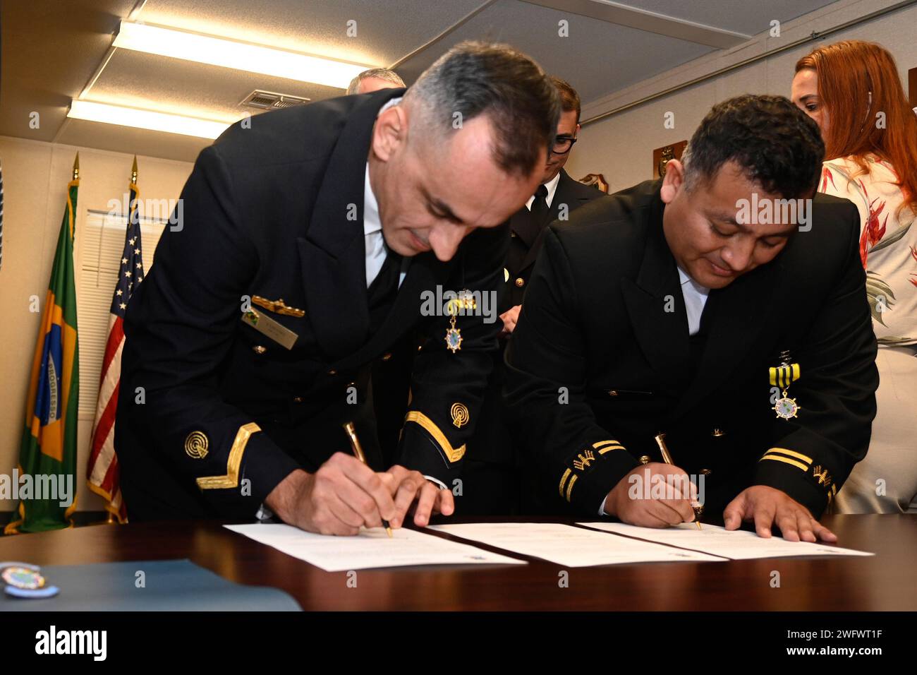 240118-N-AW702-1003 NAVAL STATION MAYPORT, Fla. (Jan. 18, 2024) –Both ...