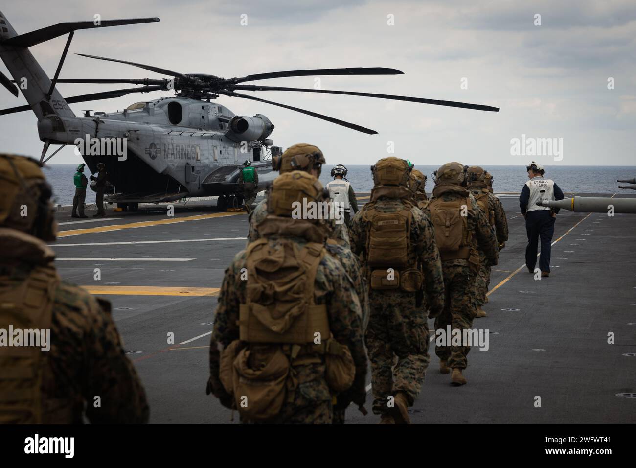 U.S. Marines with Battalion Landing Team 1/1, 31st Marine Expeditionary ...