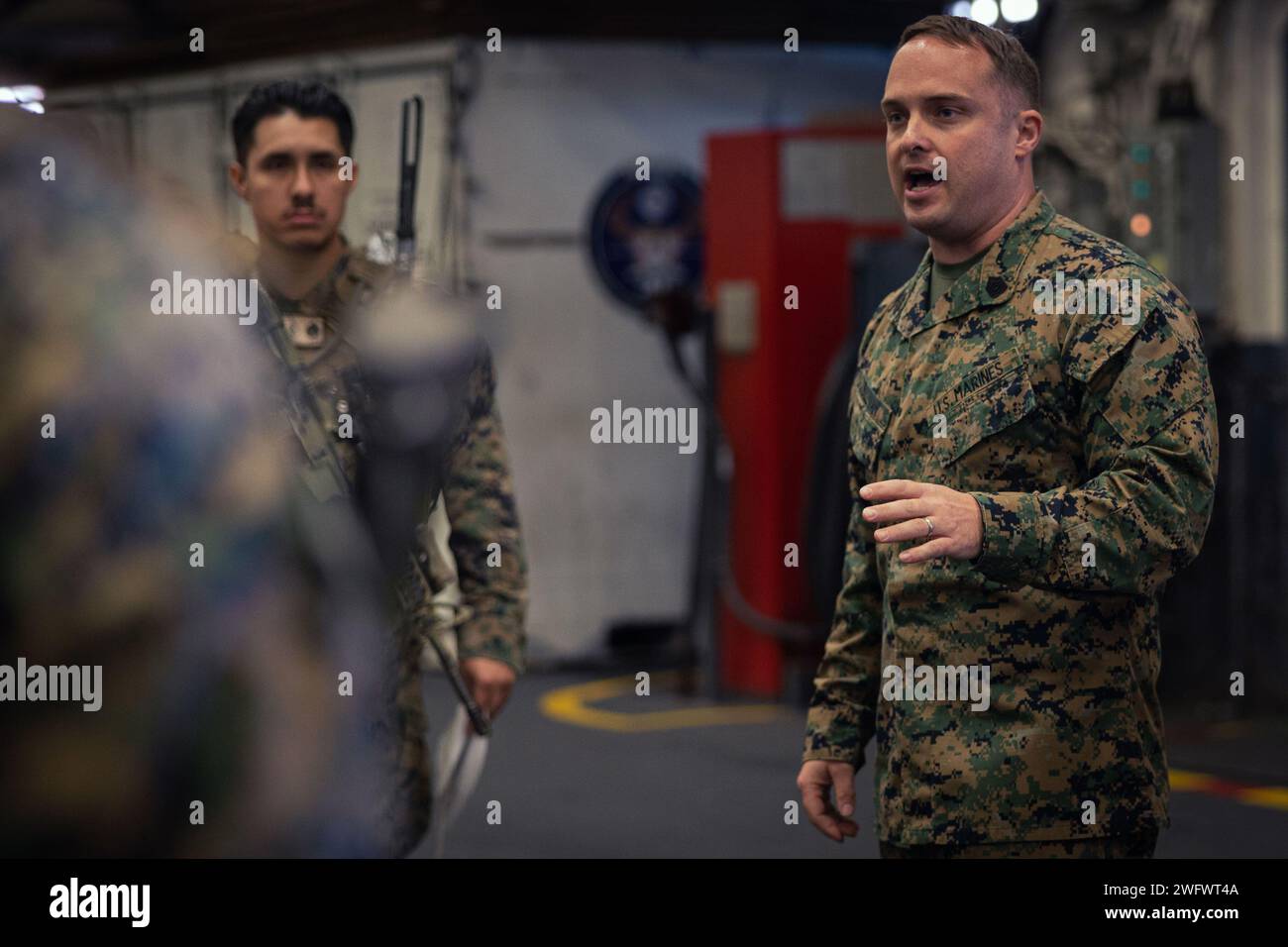 U.S. Marine Corps Sgt. Seth Riley, an infantry Marine with Battalion ...