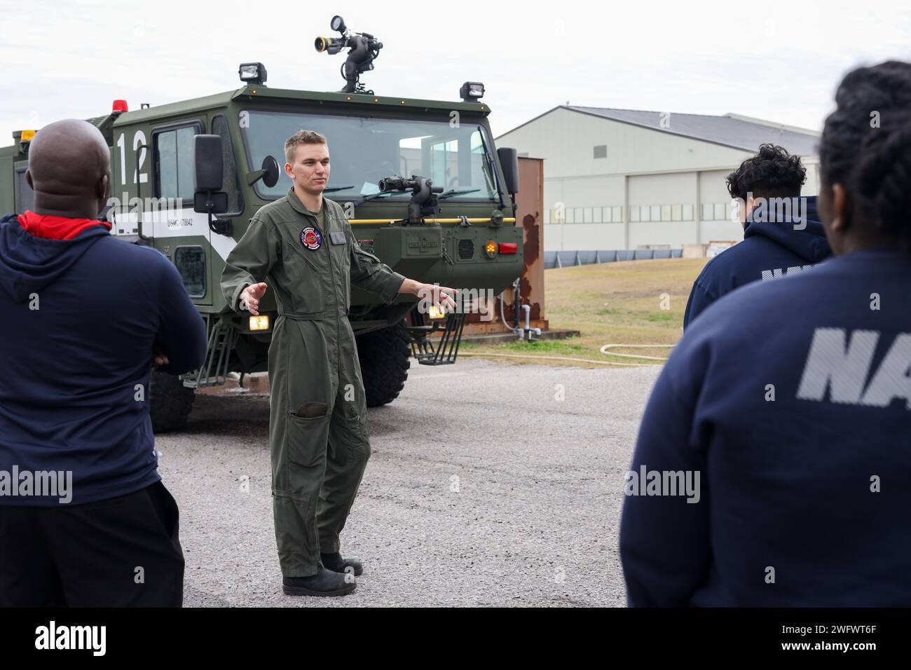 U.S. Marine Corps Lance Cpl. Tyler Jackson, expeditionary firefighting ...
