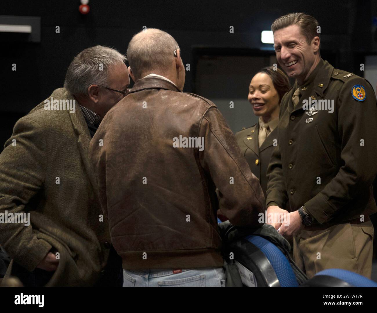 U.S. Air Force Col. Ryan Garlow, right, 100th Air Refueling Wing ...