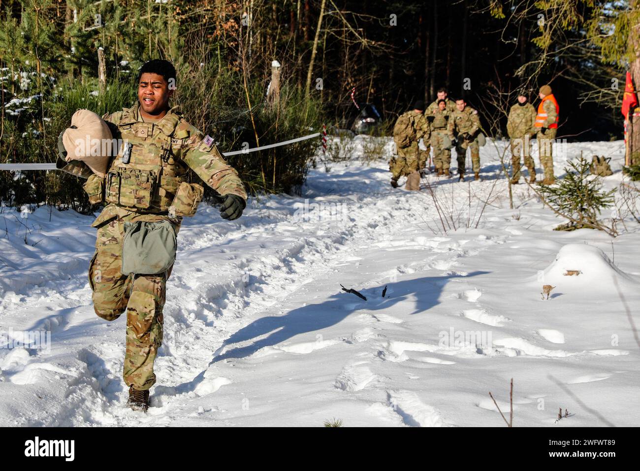 U.S. Army Pfc. Montrell Dixon assigned to to Alpha “Ares” Battery, 4th ...