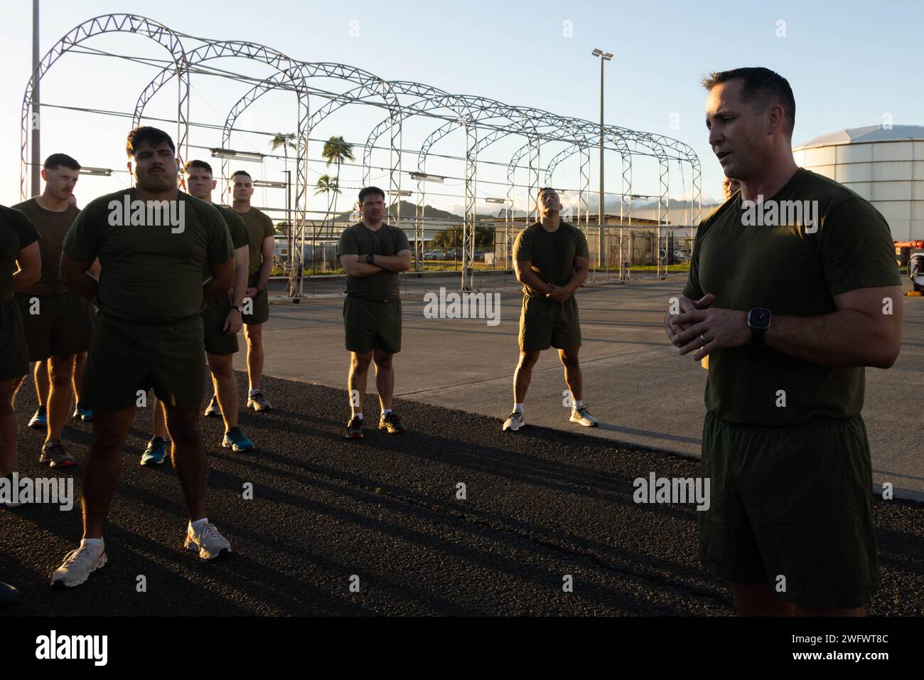 U.S. Marine Corps Lt. Col. Andrew Myers, commanding officer of Marine ...