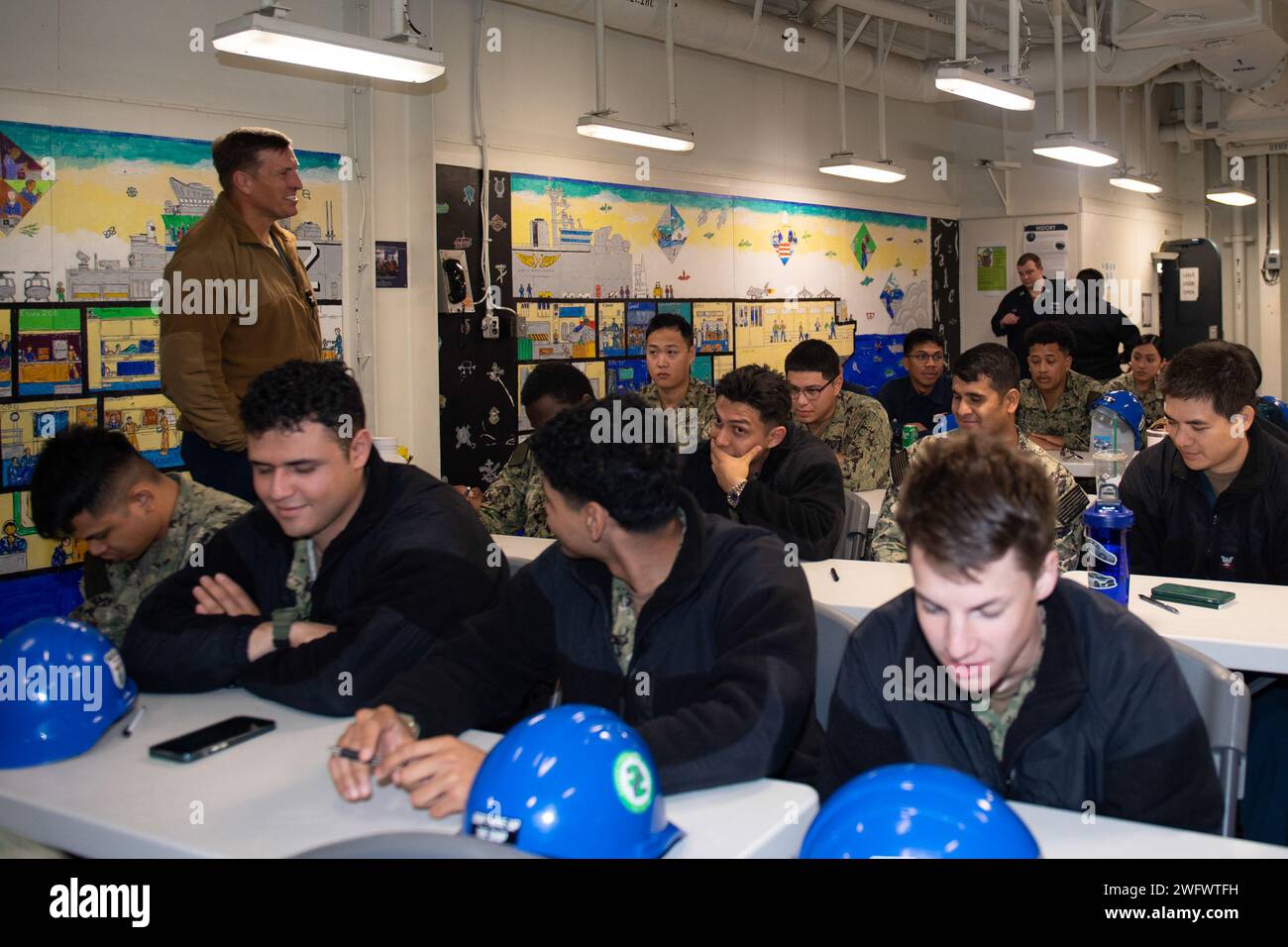 Capt. Russell Everitt, executive officer of amphibious assault ship USS ...