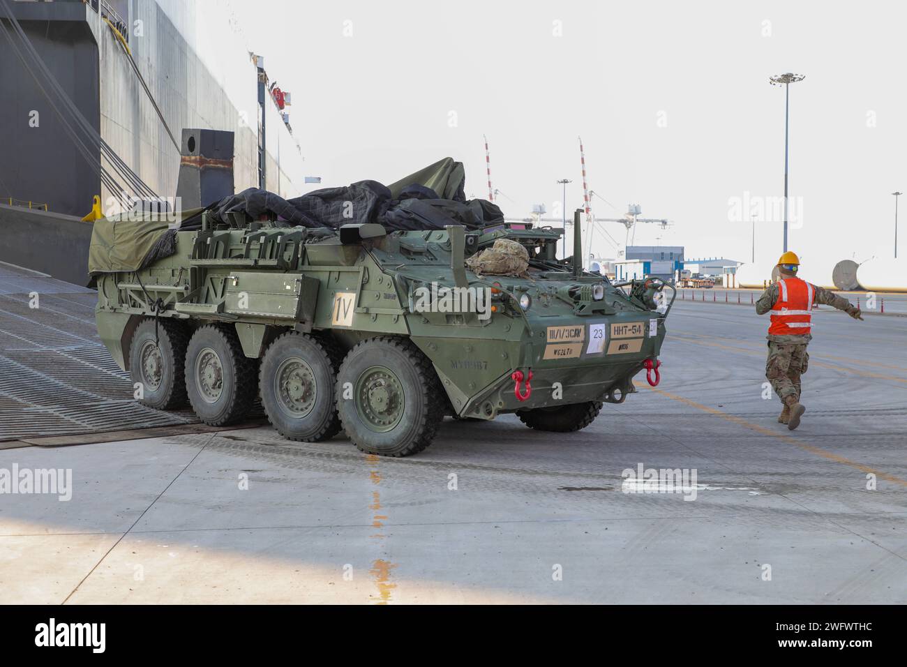 Soldiers assigned to the 2nd Stryker Brigade Combat Team, 4th Infantry Division and the Surface ...