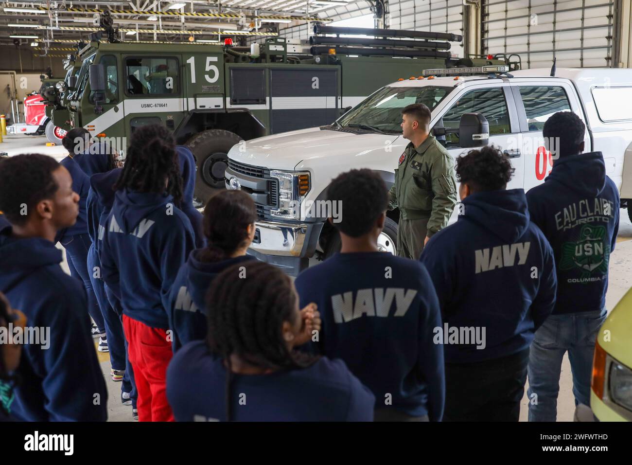 U.S. Marine Corps Staff Sgt. Forrest Johnson, section leader, Marine ...