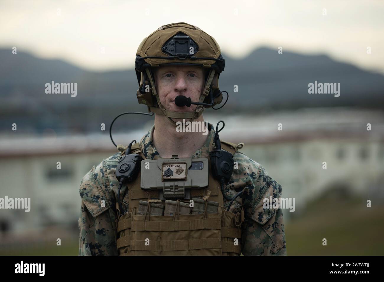 U.S. Marine Corps Sgt. Joseph Roche, the fires integrations chief and ...