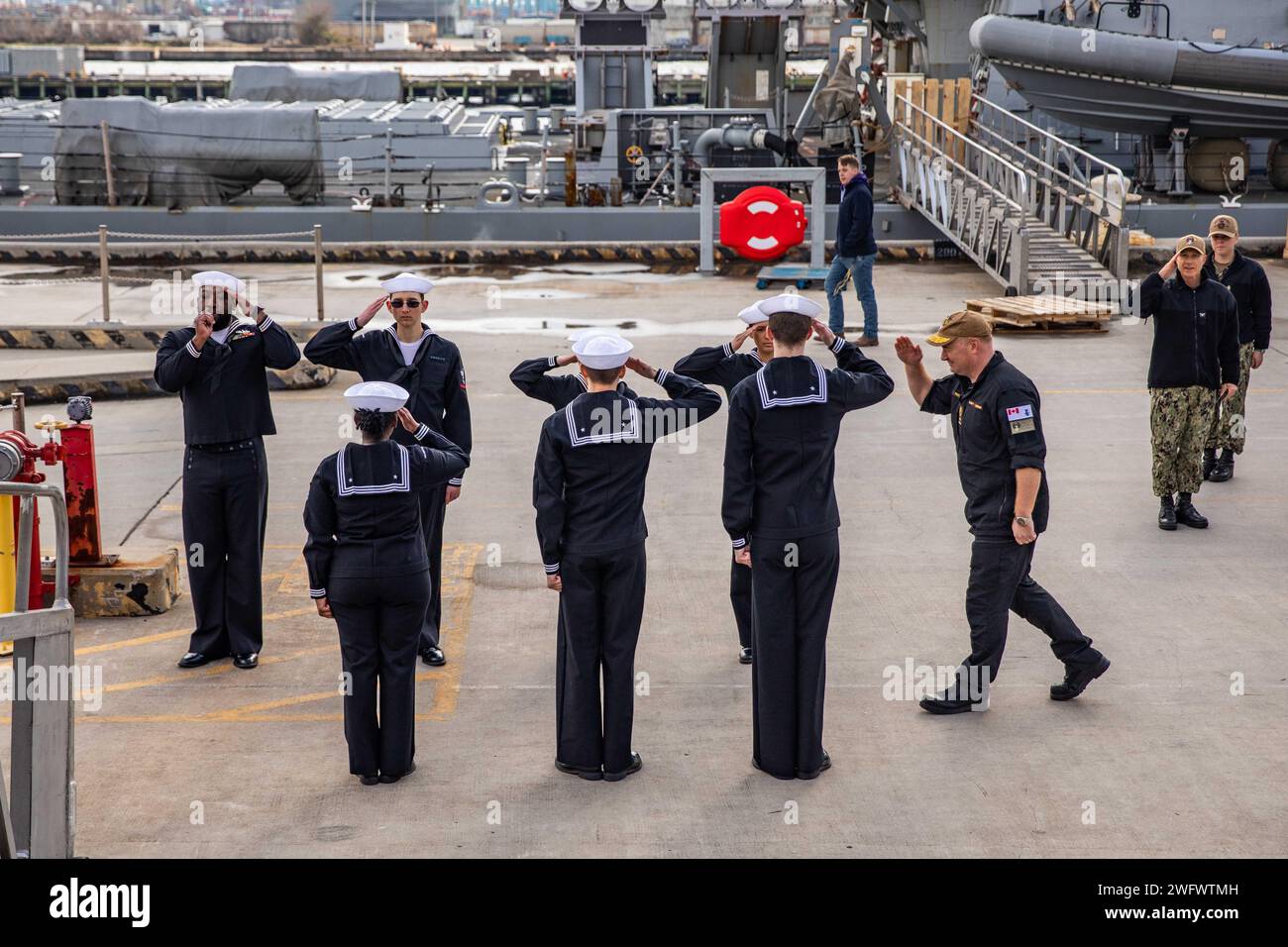 Royal Canadian Navy Rear Adm. David Patchell, vice commander, U.S. 2nd ...