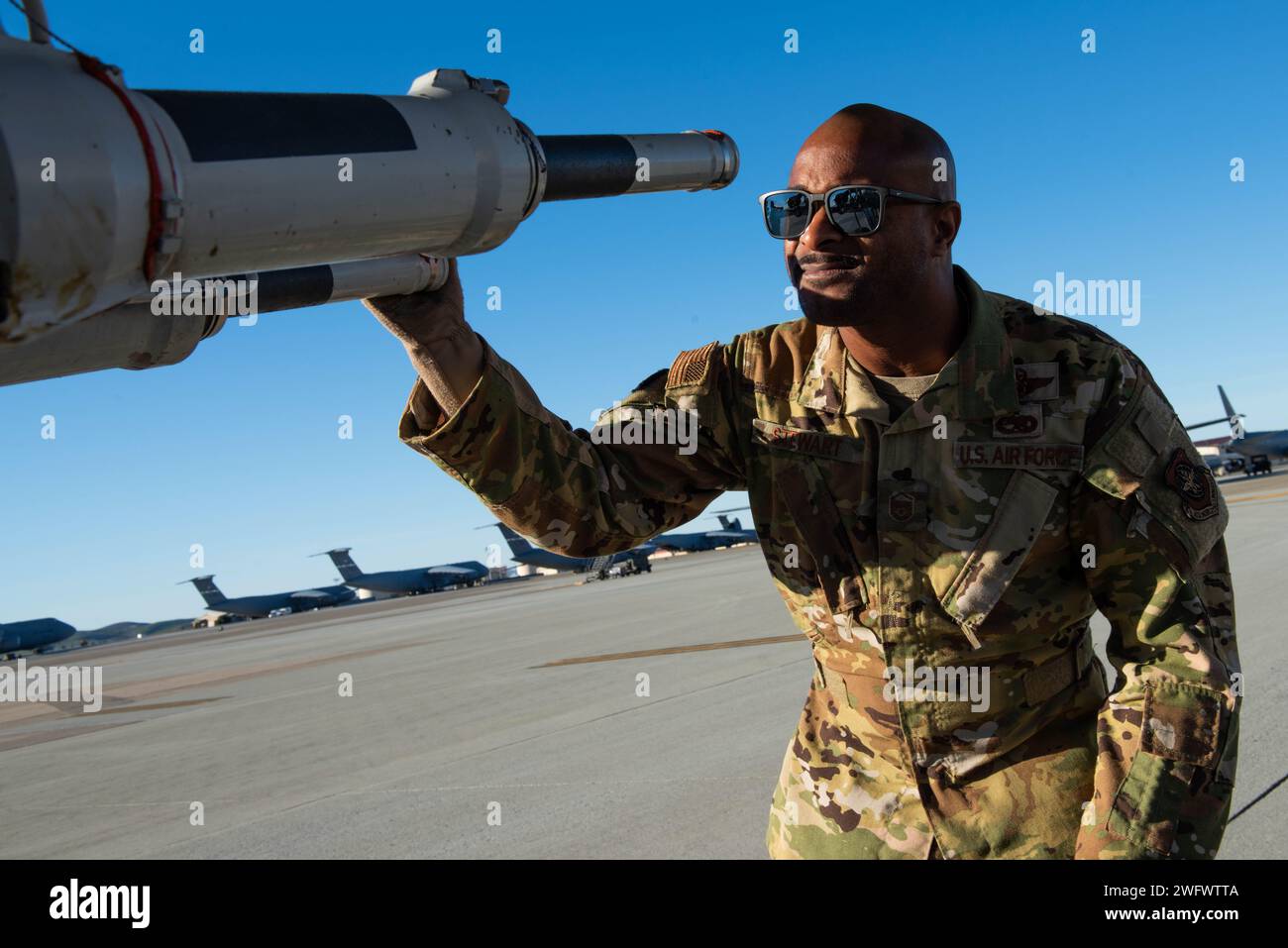 U.S. Air Force Master Sgt. Van Stewart Jr., 9th Air Refueling Squadron ...