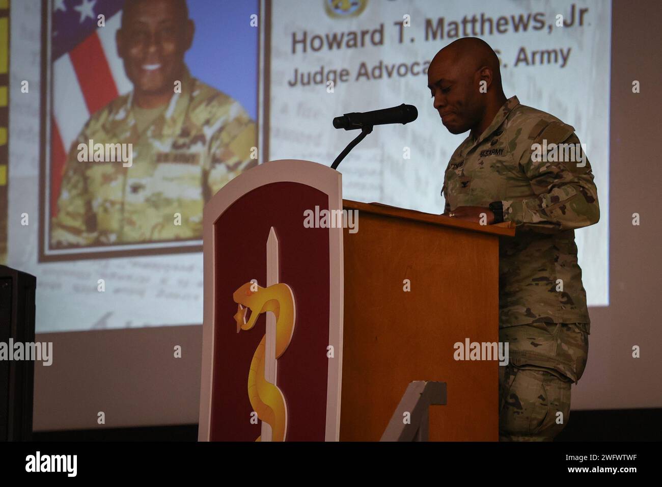 U.S. Army Col. Howard Matthews Jr., judge advocate, U.S. Army Europe ...