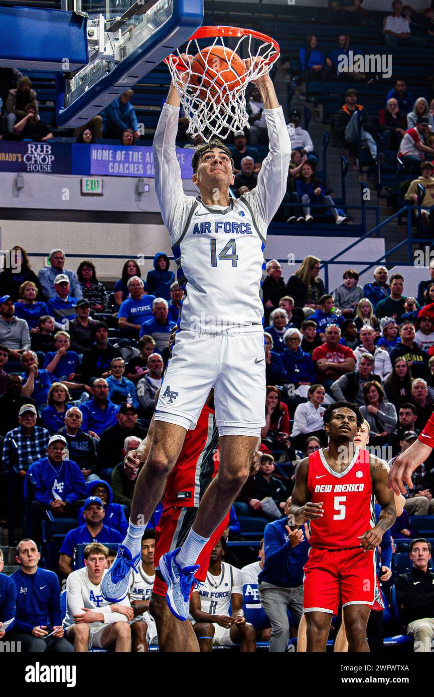 U.S. AIR FORCE ACADEMY, Colo. -- Air Force's Beau Becker dunks on New ...