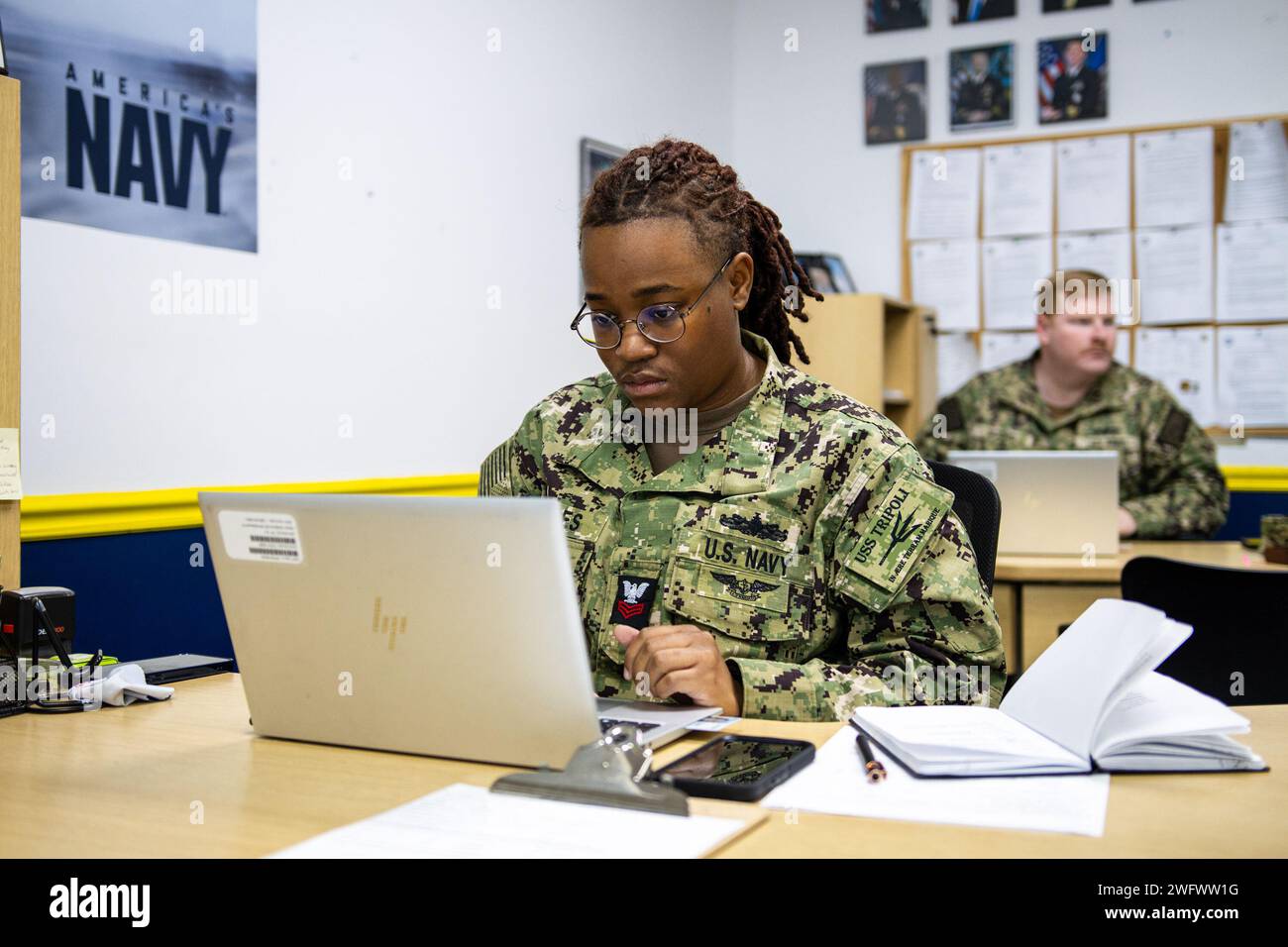 PENSACOLA, Fla. - Retail Services Specialist 1st Class Kiska Beatles, a ...