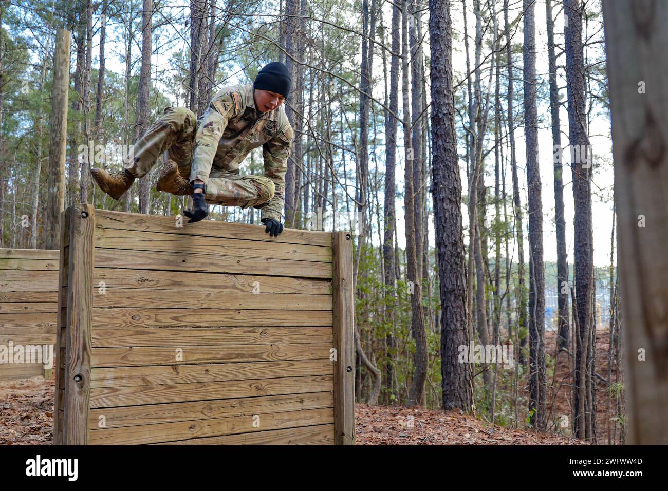 U.S. Army Sgt. Carson Goombi, a combat medic assigned to the 407th ...