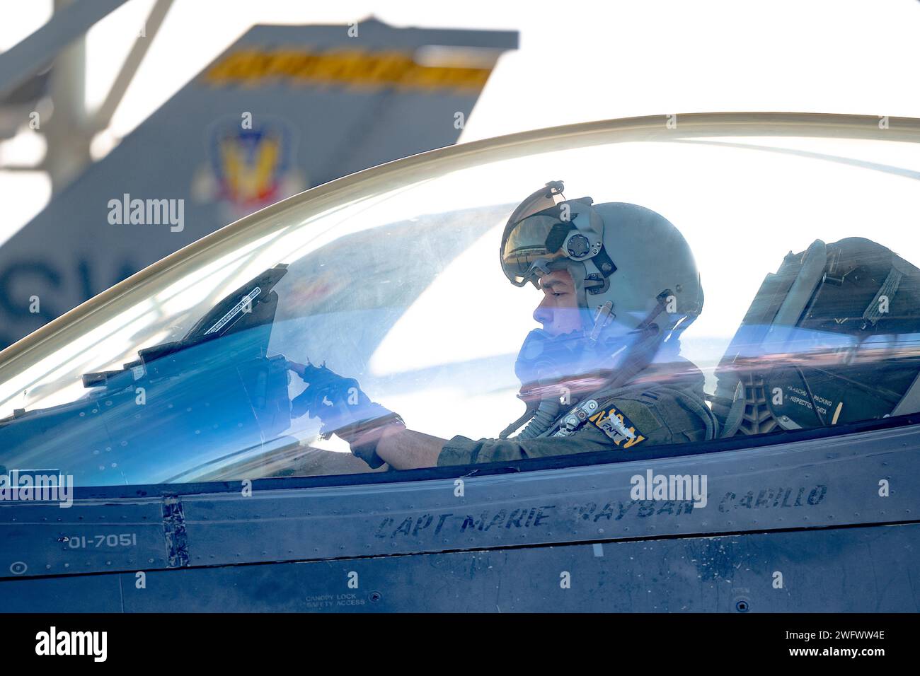 U.S. Air Force Capt. Jesus “FNT” Maese, 79th Fighter Squadron pilot ...