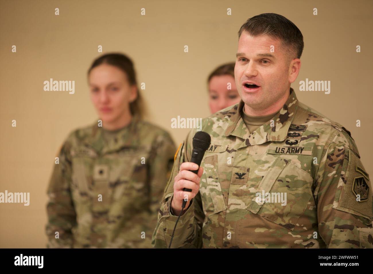 U.S. Army Reserve Col. Courtney Ray, commander of the 336th ...