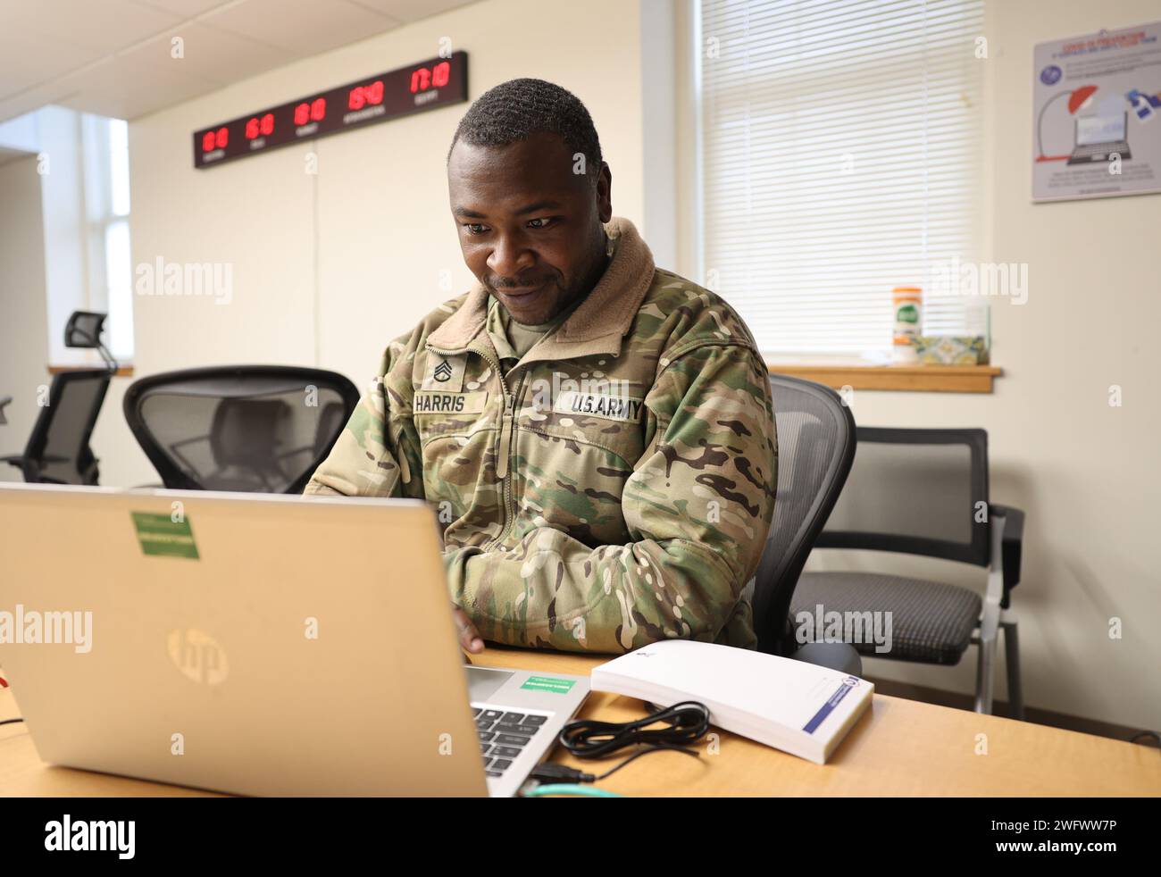 Staff Sgt. Vincent Harris, G6 content management NCOIC, 1st Theater ...
