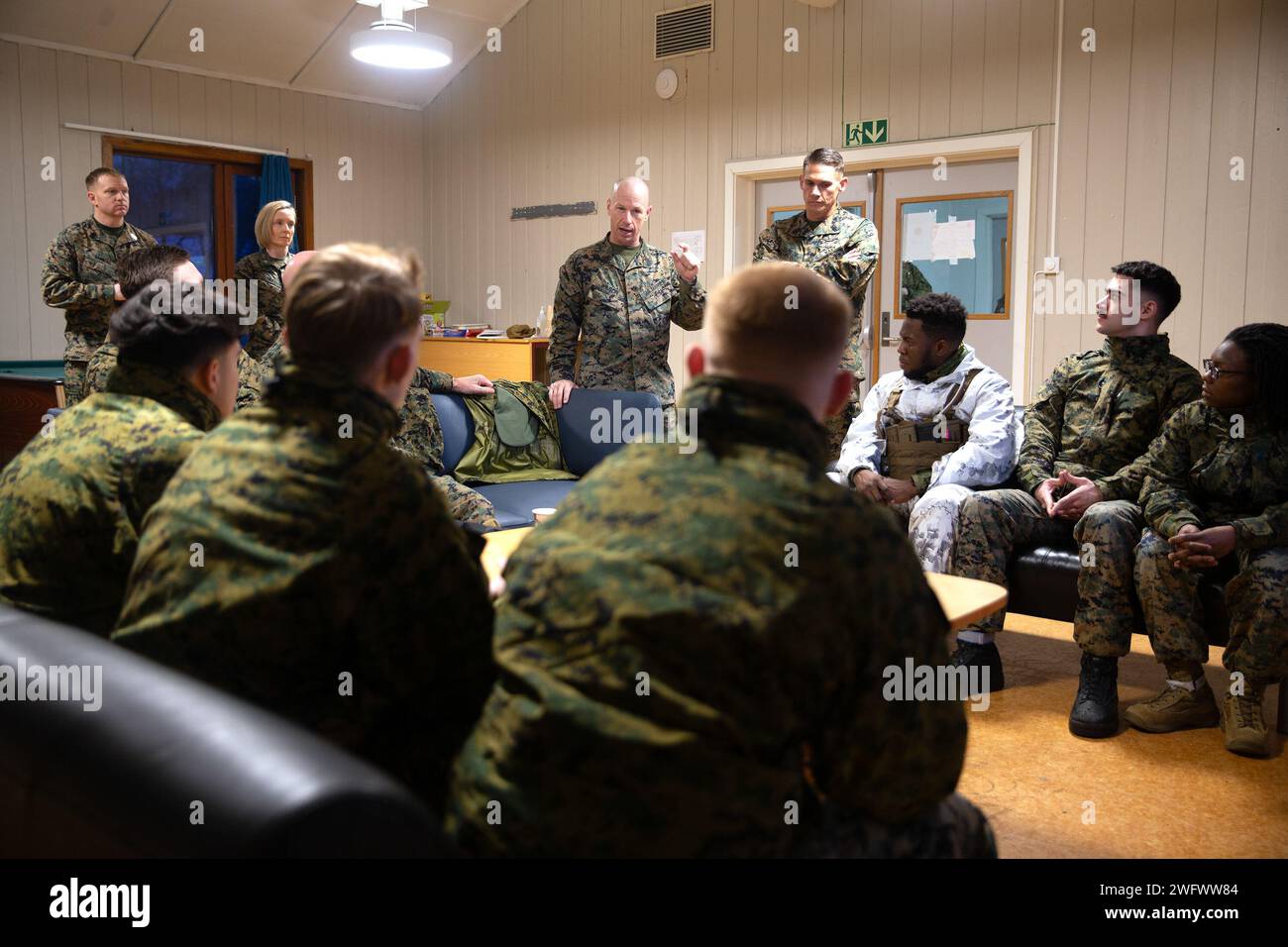 U.S. Marine Corps Sgt. Maj. David Wilson, the sergeant major of II ...