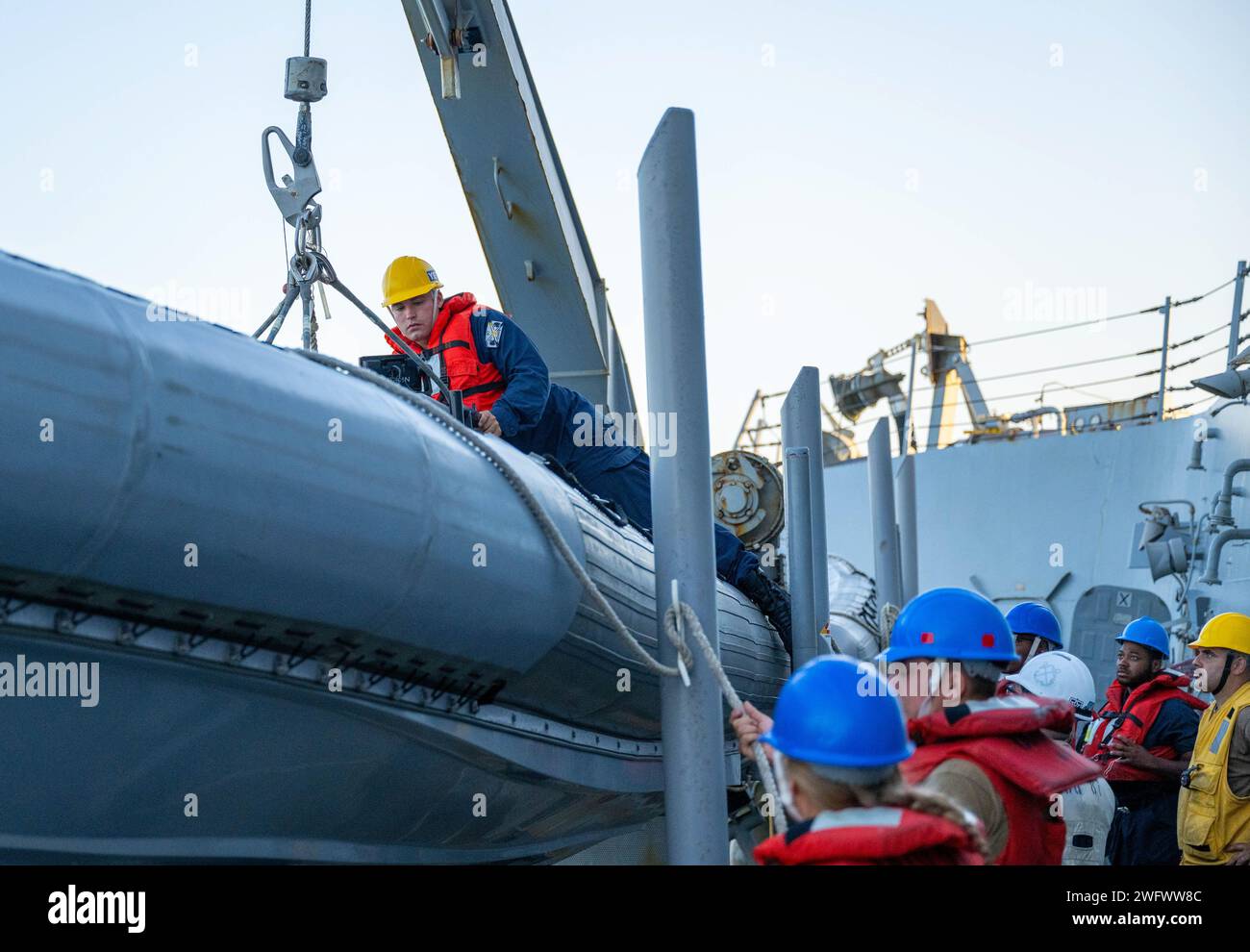 240104-N-CK669-2014 RED SEA (Jan. 4, 2024) Boatswain’s Mate 3rd Class ...