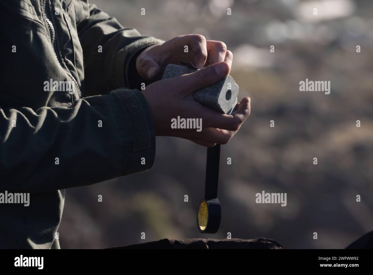U.S. Marine Corps Lance Cpl. Matthew Blichfeldt, a combat engineer with ...