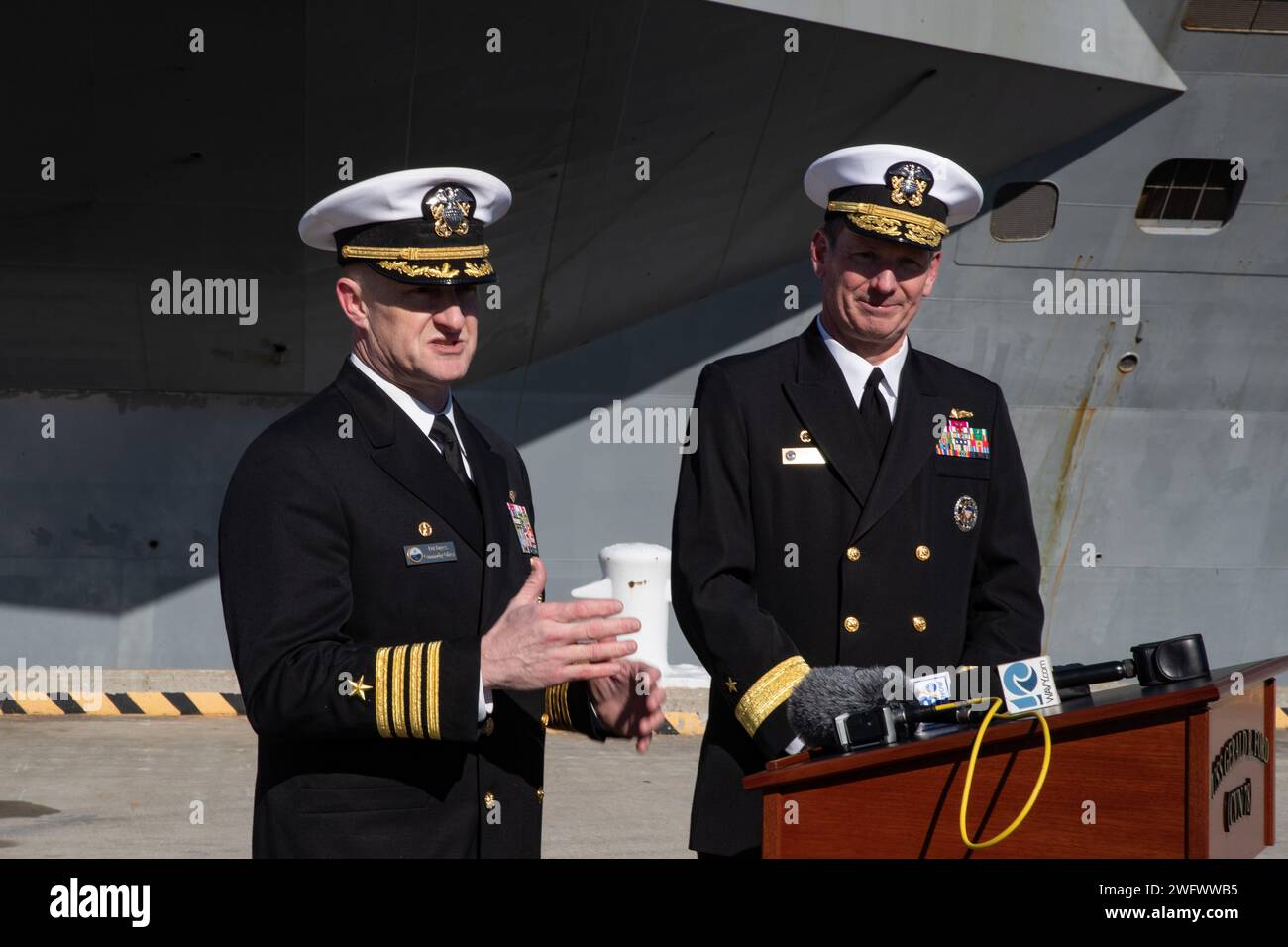 Commanding Officer of the USS Gerald R. Ford (CVN 78) Capt. Rick ...