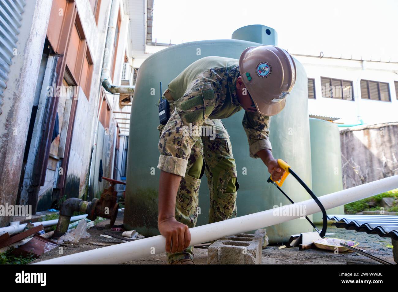 U.S. Navy Steelworker 2nd Class Elam Winston, from Providence, Rhode ...