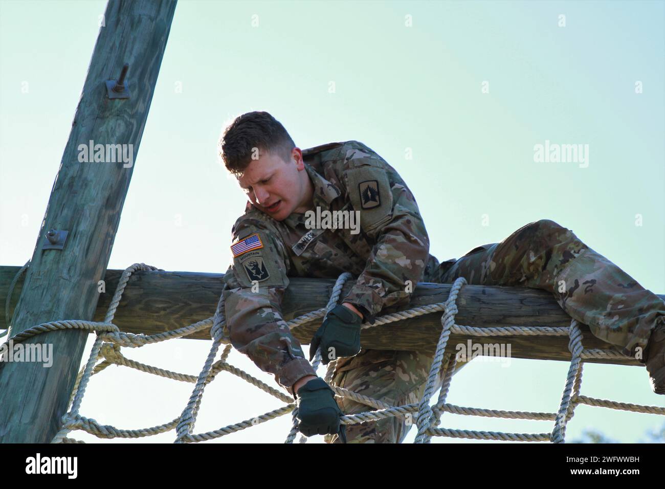 Sgt. Taylor, a Soldier with B/3-265th Air Defense Artillery Battalion ...