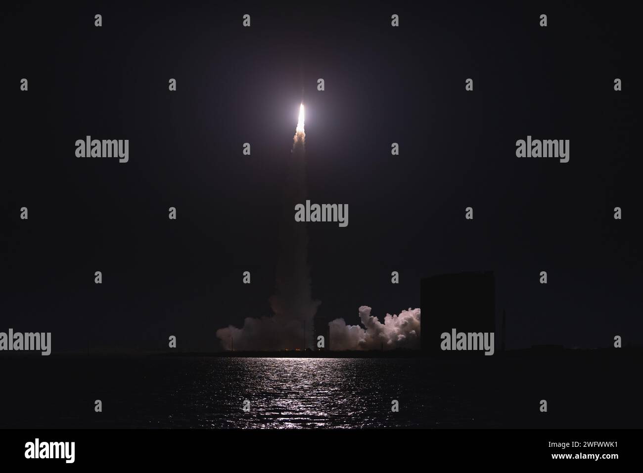 A United Launch Alliance’s Vulcan VC2S rocket launches its first certification mission from ...