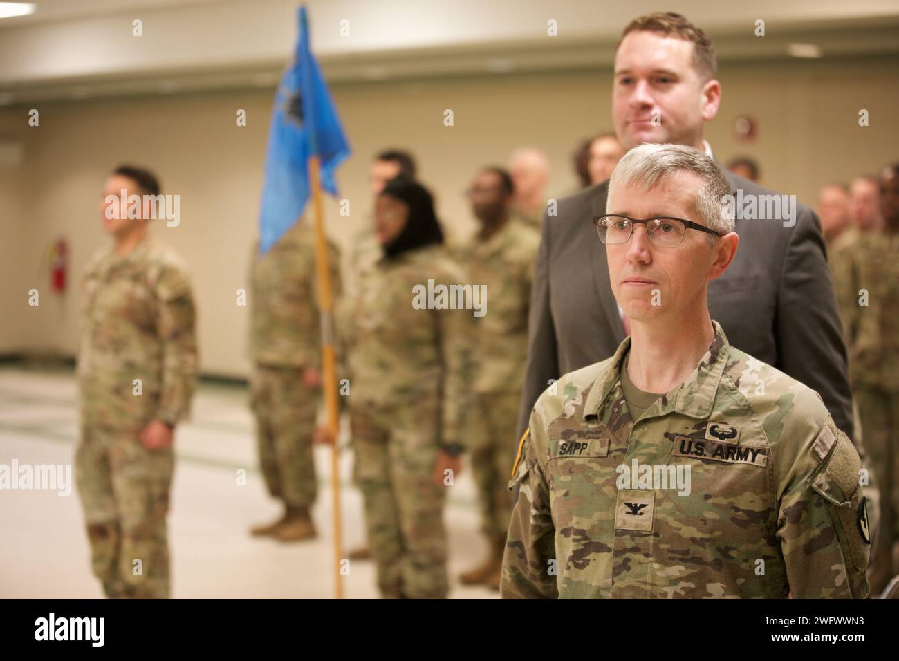 U.S. Army Col. Michael Sapp, commander, U.S. Army Garrison Fort George ...