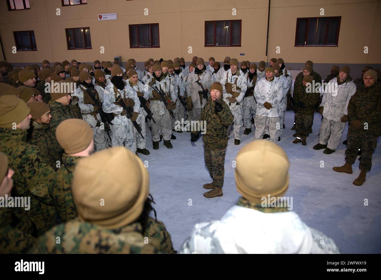 U.S. Marine Corps Sgt. Maj. David Wilson, the sergeant major of II ...