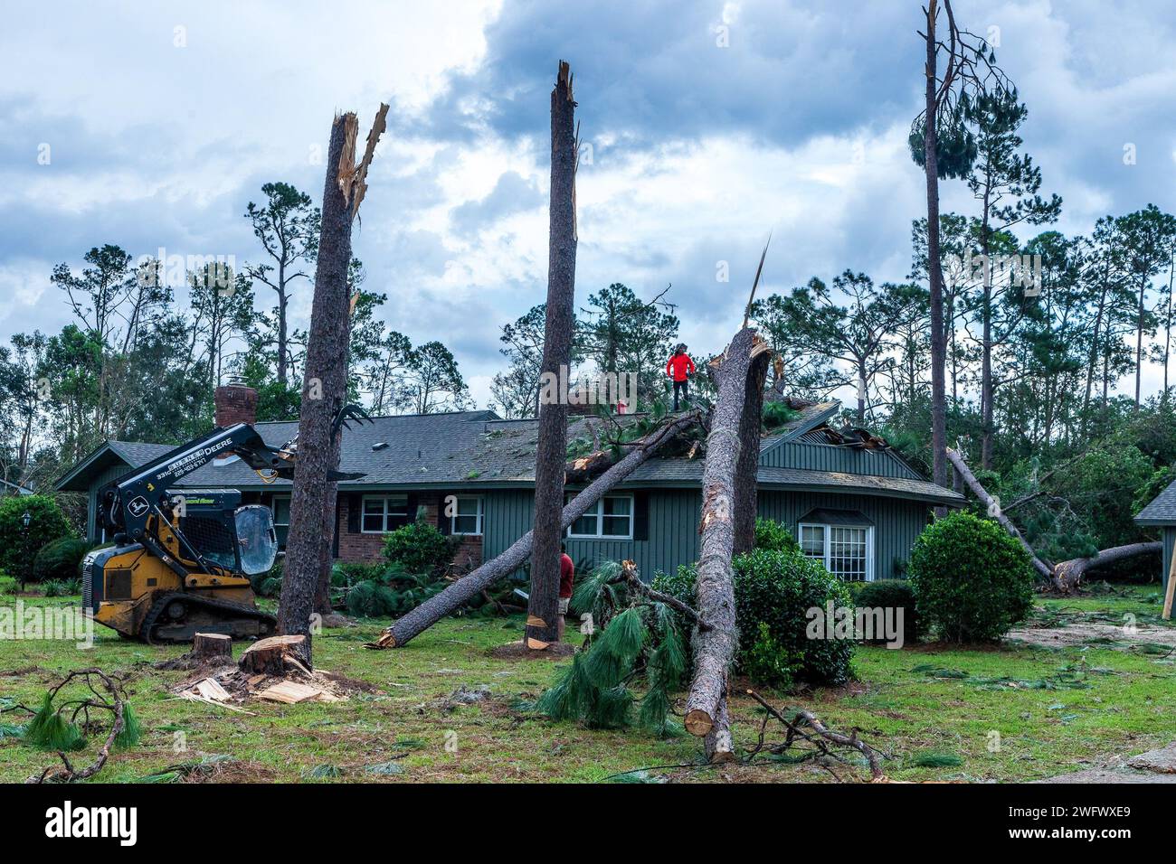 Perry, Fla. (Sept. 1, 2023) - Damage from Hurricane Idalia Stock Photo ...