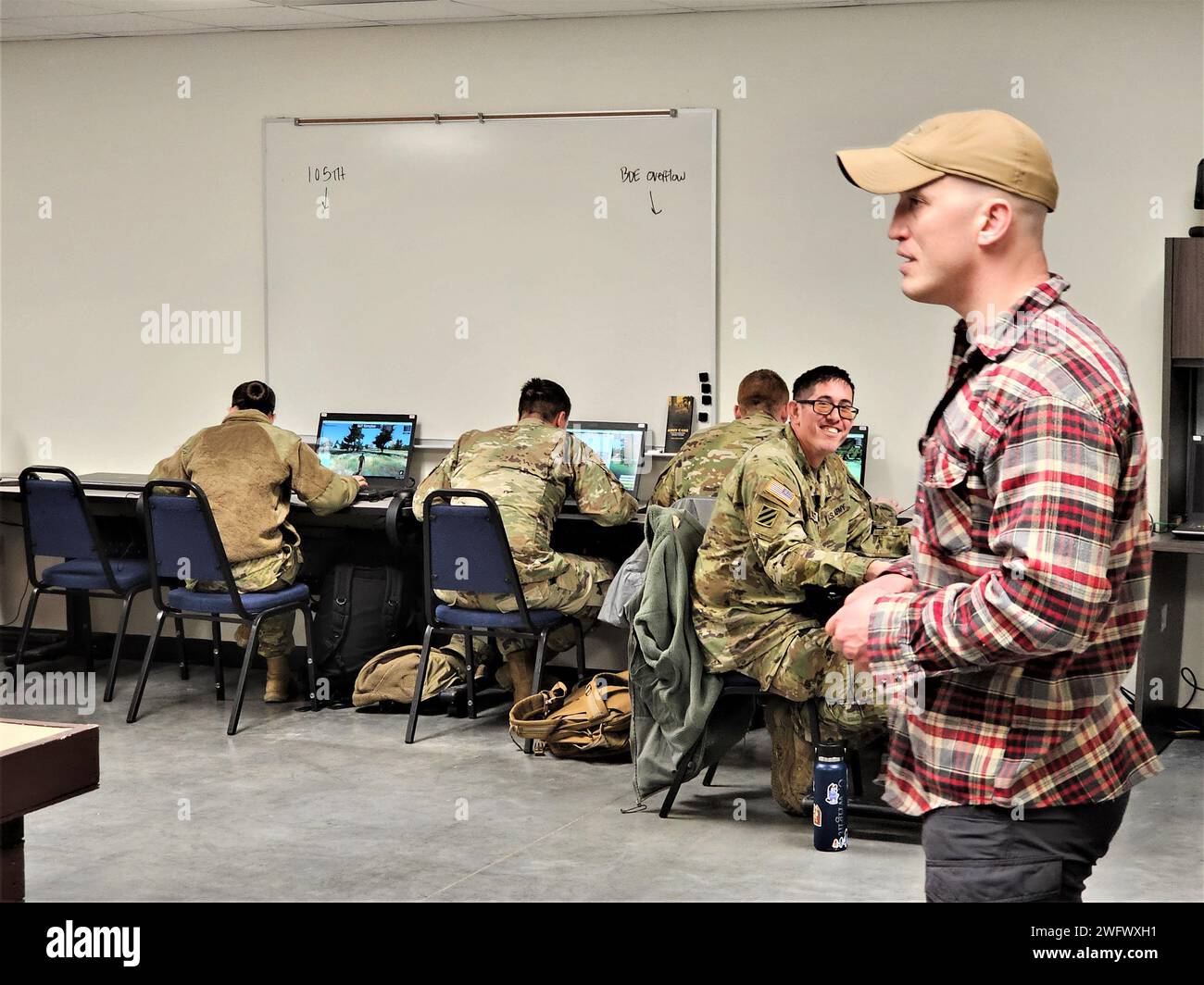 Instructor Aaron Wallander with the Fort McCoy Virtual Battle Space ...